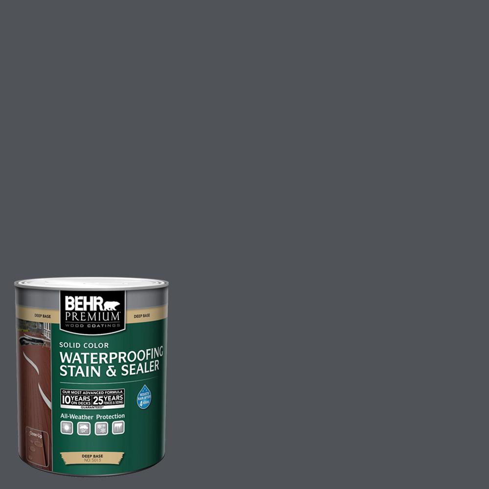 BEHR Premium 1 gal. #N510-6 Orion Gray Solid Color Waterproofing ...