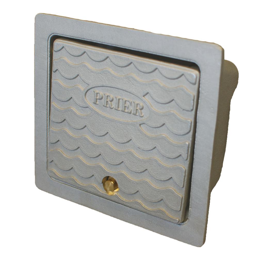 Prier Products Cast Brass Commercial Hydrant Box for C-634 Satin Nickel ...