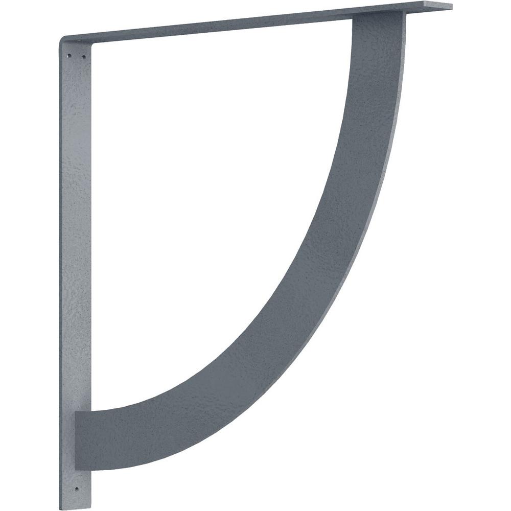 Ekena Millwork 2 in. x 20 in. x 20 in. Steel Hammered Silver Bulwark ...