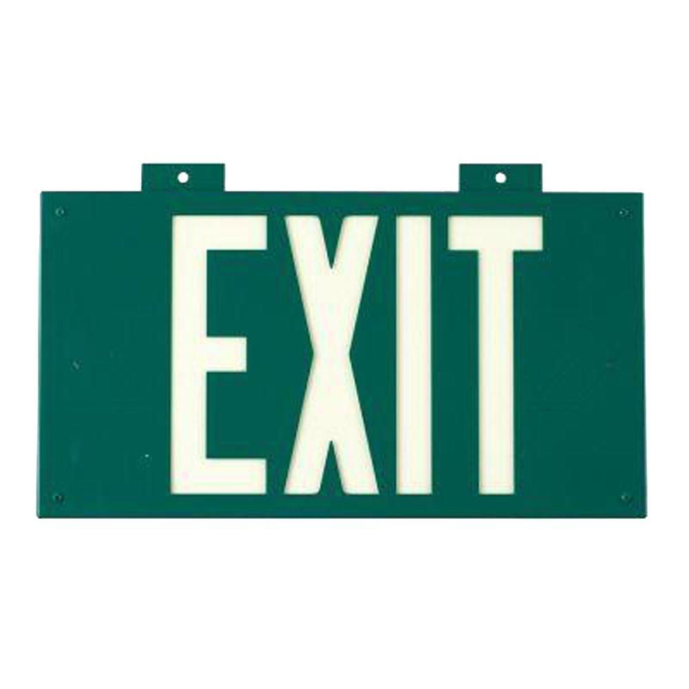 Brady 10 in. x 14 in. Exit Sign-22490 - The Home Depot