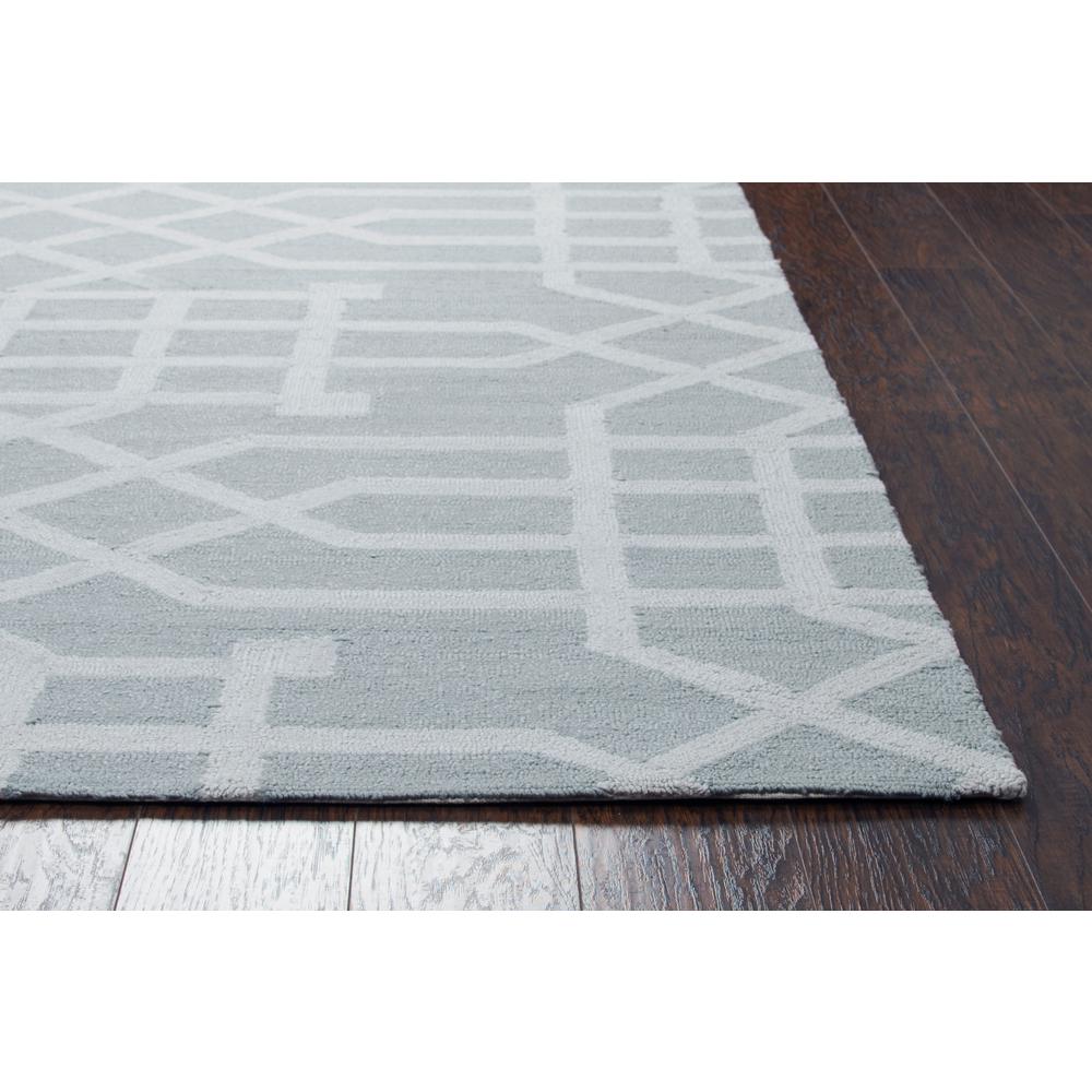 Rizzy Home Azzura Hill Gray Geometric 8 ft. x 10 ft. Indoor/Outdoor ...