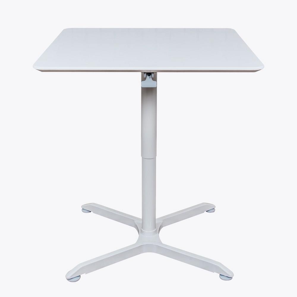 Luxor 36 in. Pneumatic Height Adjustable Square Cafe Table-LX-PNADJ ...
