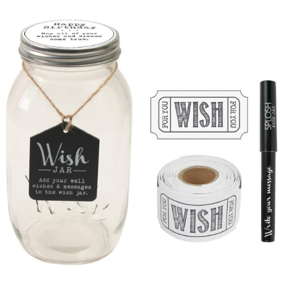 Stonebriar Collection 4.5 in. x 8 in. Happy Birthday Wish Jar-TS-WJ012 ...