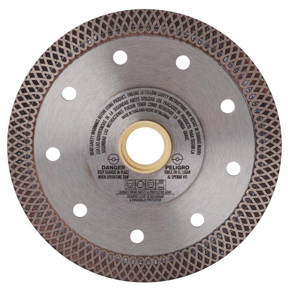 RIDGID 7 in. Turbo Mesh Rim Diamond Blade-HD-CM70P - The Home Depot