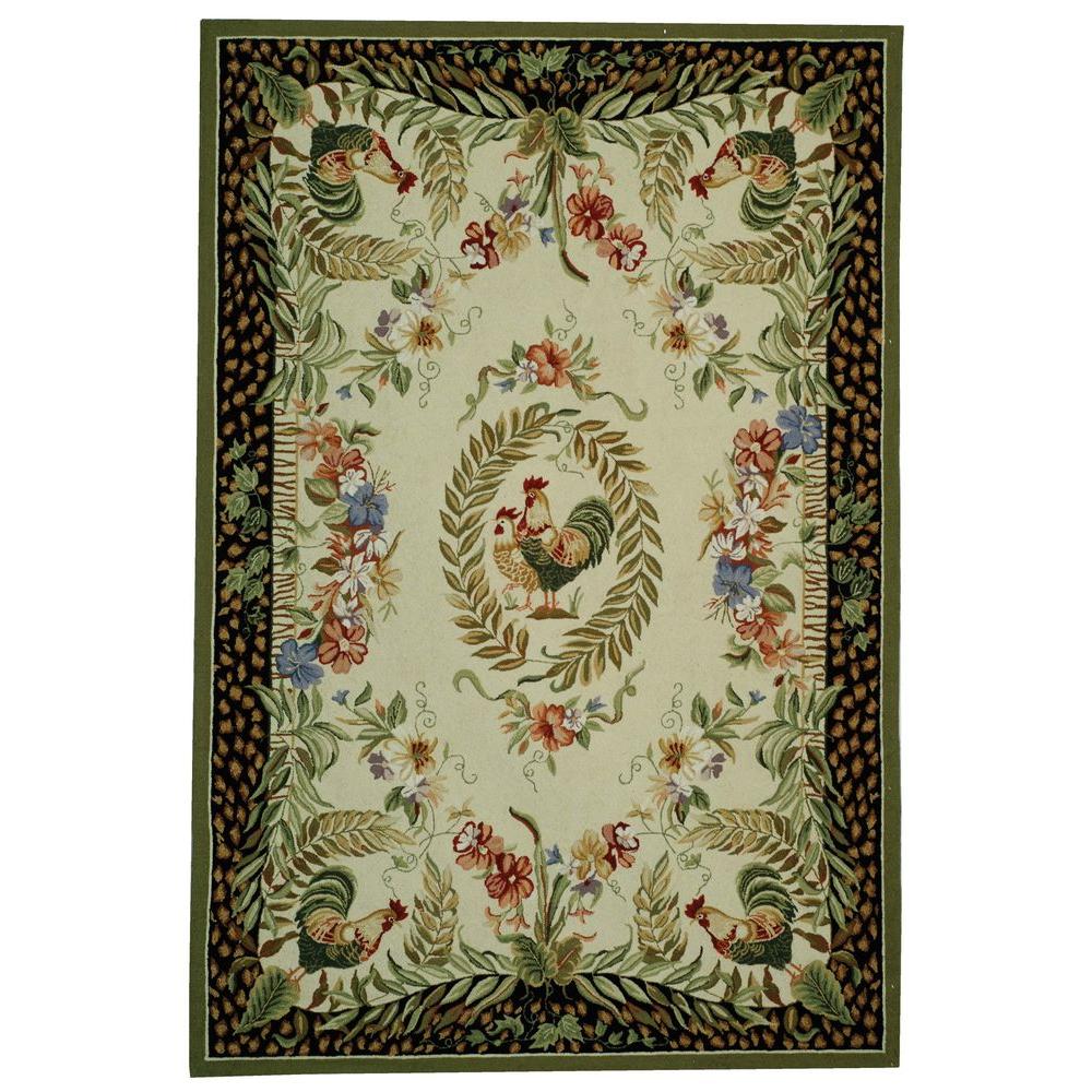 Safavieh Chelsea Creme Black 6 Ft X 9 Ft Area Rug HK92A 6 The Home