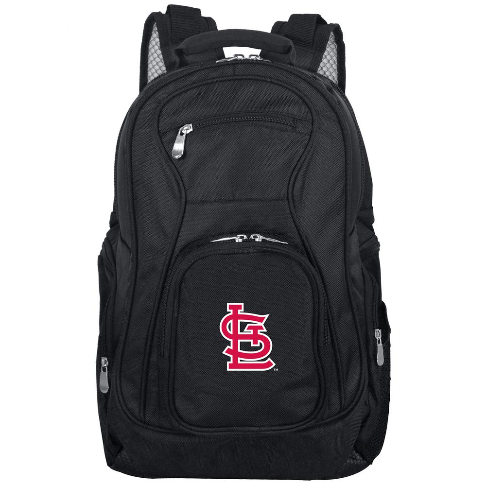 Denco MLB St Louis Cardinals 21 in. Black Carry-On Rolling Softside ...
