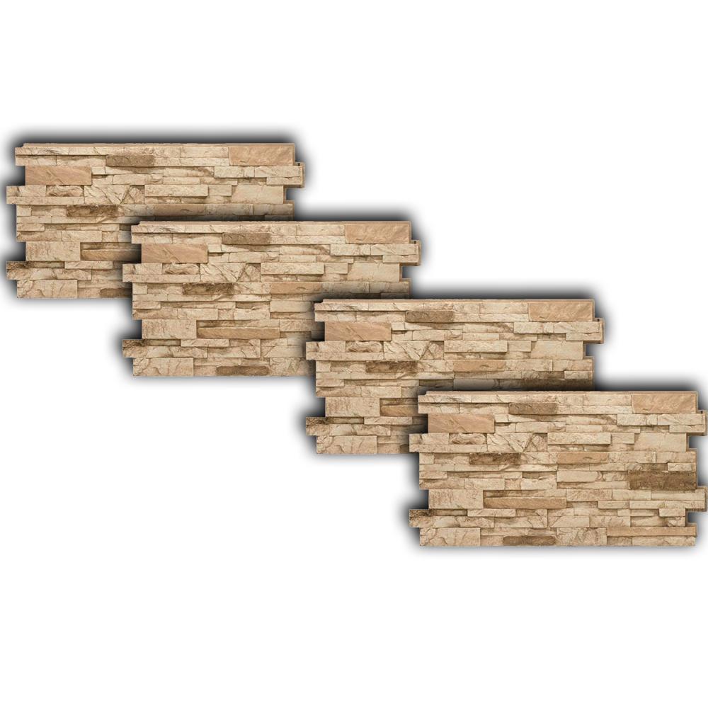 Urestone Stacked Stone #65 24 in. x 48 in. Mountain Country Stone ...