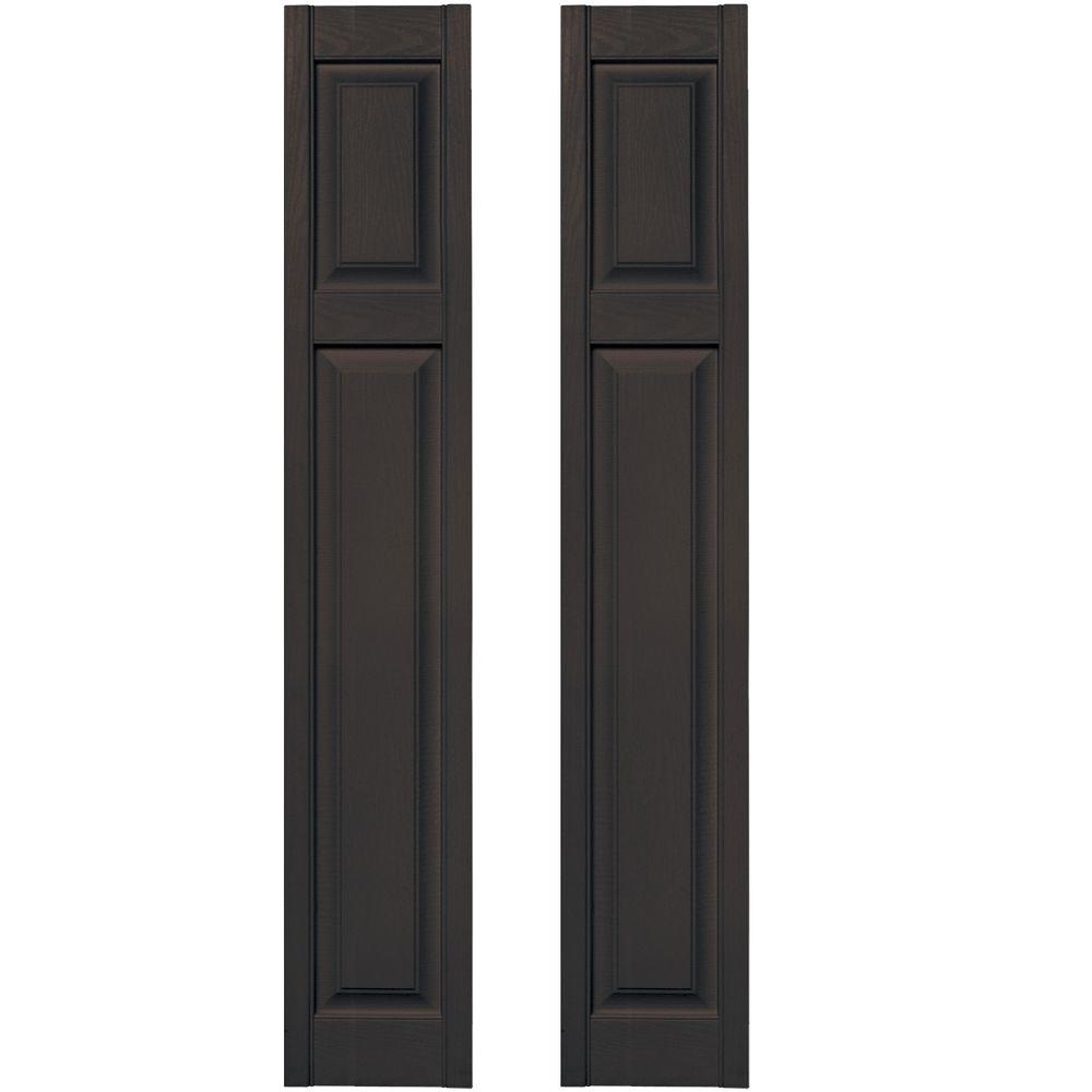 Builders Edge 12 in. x 67 in. Cottage Style Raised Panel Vinyl Exterior ...