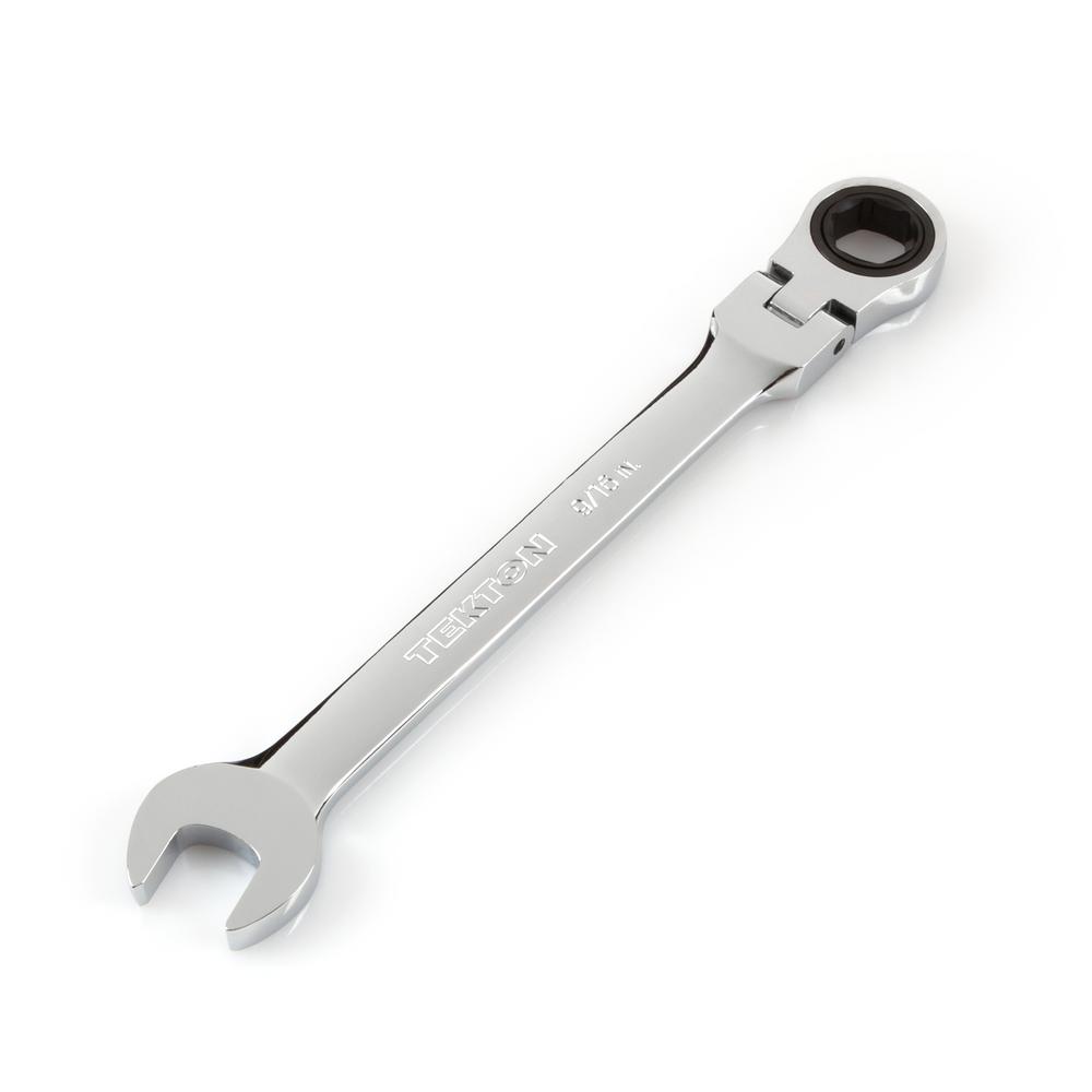 TEKTON 9 16 In Flex Head Ratcheting Combination Wrench WRN57011 The