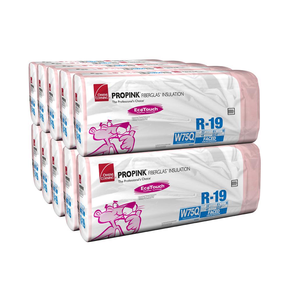 Johns Manville R-19 Kraft Faced Fiberglass Insulation Roll 23 in. x 39. ...