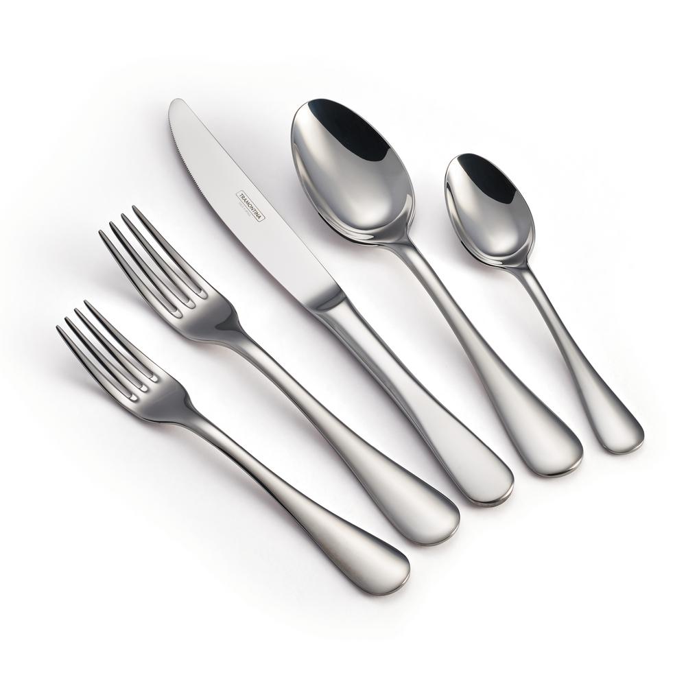 Tramontina Classic 45 Piece 18 10 Stainless Steel Flatware Set 80322 tramontina-classic-45-piece-18-10-stainless-steel-flatware-set-80322