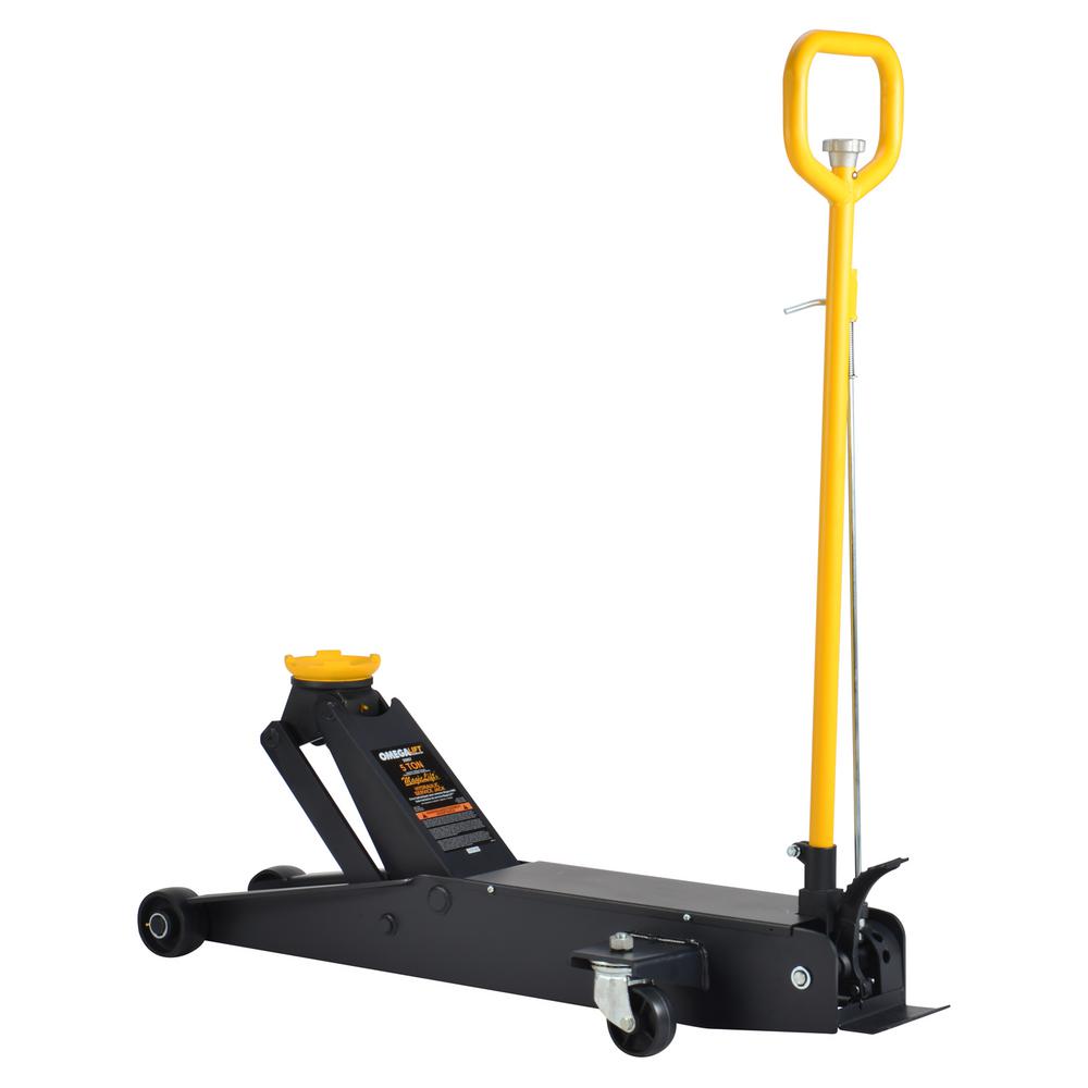 Omega Lift Magic Lift 5-Ton Capacity Black Hydraulic Service Jack-25057 ...