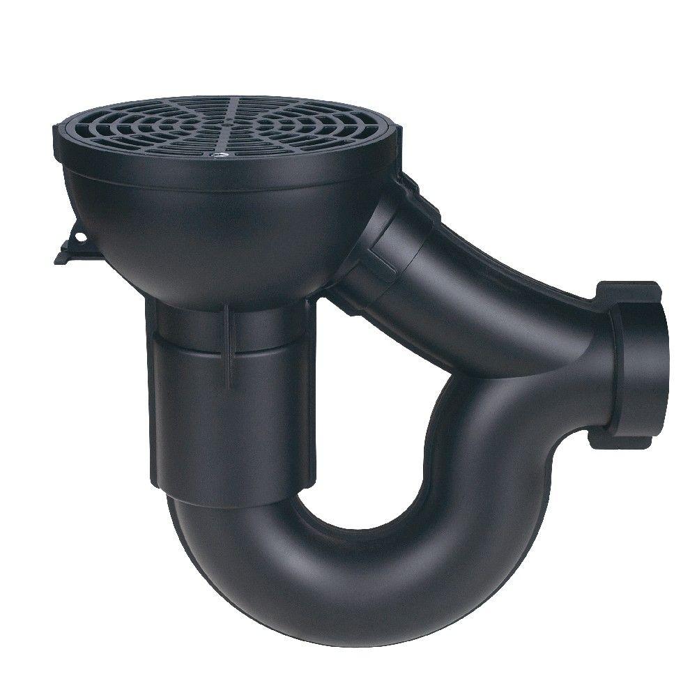 Sioux Chief 2 in. Black ABS Hub Floor Drain with 6-1/2 in. Strainer-800 ...