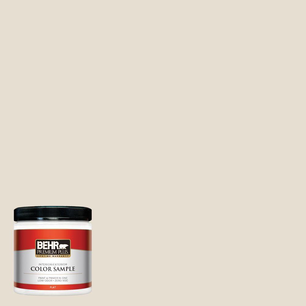 BEHR Premium Plus 8 oz. #750C-2 Hazelnut Cream Interior/Exterior Paint ...