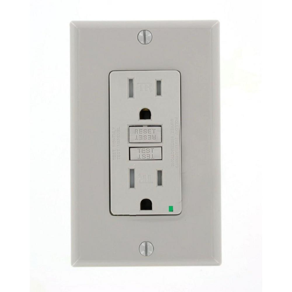 Gray - GFCI - Electrical Outlets & Receptacles - Wiring Devices & Light ...