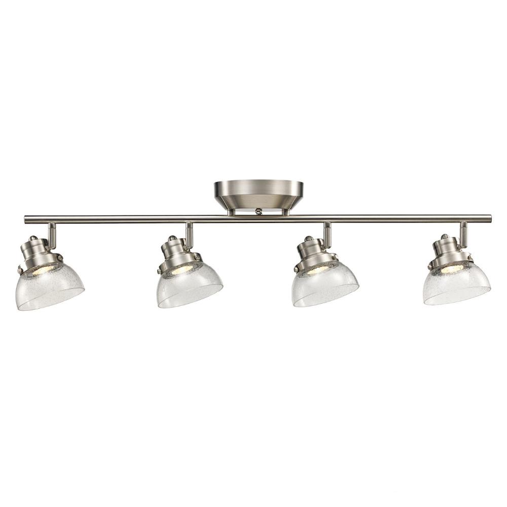 Monteaux Lighting 2.7 ft. 4-Light Brushed Nickel Integrated LED Track ...