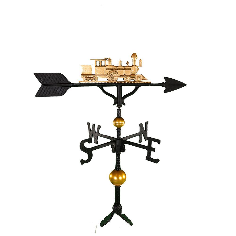 Montague Metal Products 32 in. Deluxe Gold Country Dr. Weathervane-WV ...