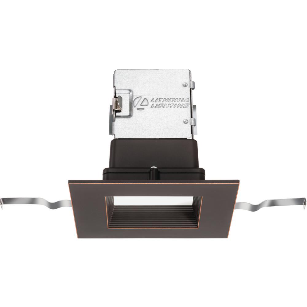 Lithonia Lighting OneUp 6 in. Square 2700K New Construction or Remodel ...