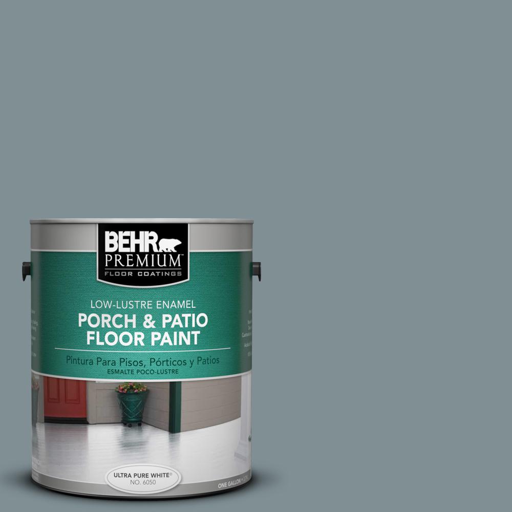 BEHR Premium 1 gal. #740F-4 Dark Storm Cloud Low-Lustre Enamel Interior ...