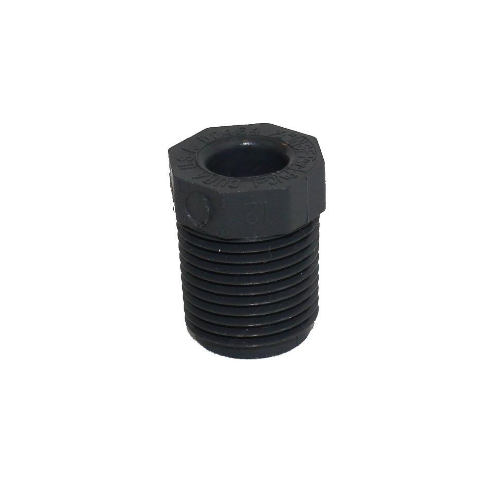 DURA 1/2 in. Sch. 80 PVC Threaded Plug-C850-005 - The Home Depot