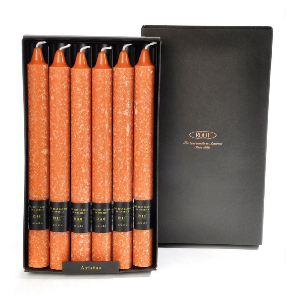 ROOT CANDLES 9 in. Timberline Arista Rust Dinner Candle (Box of 12 ...