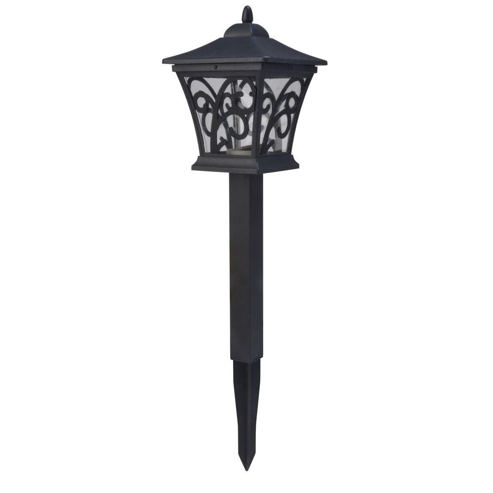 Paradise Low Voltage Incandescent 4-Watt Black Outdoor Landscape 2-Tier ...