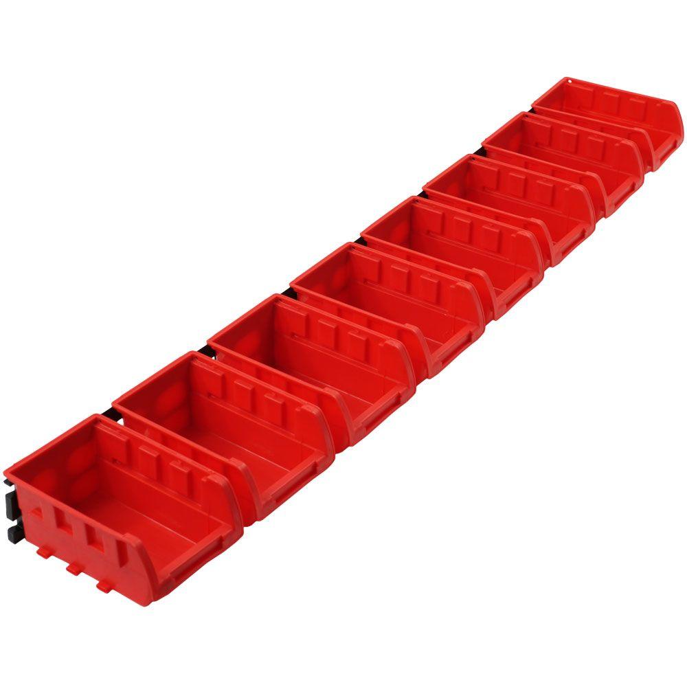 Stalwart 8-Compartment Bin Wall Mounted Rack Small Parts Organizer-75 ...