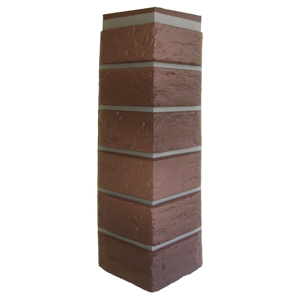 Novik Stone HL 18.5 in. x 5.75 in. Plastic Hand-Laid Brick Corner Trim ...