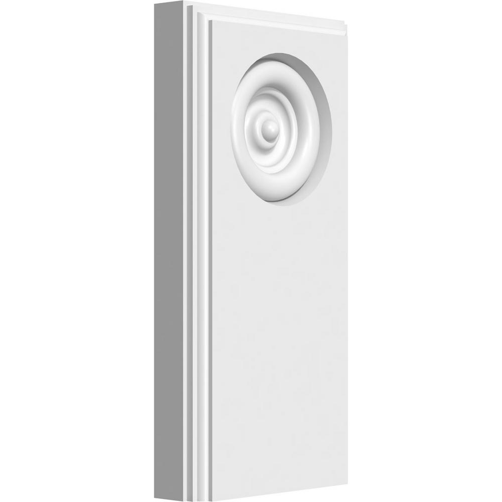 Ekena Millwork 3/4 in. x 3 in. x 6 in. PVC Standard Foster Bullseye ...