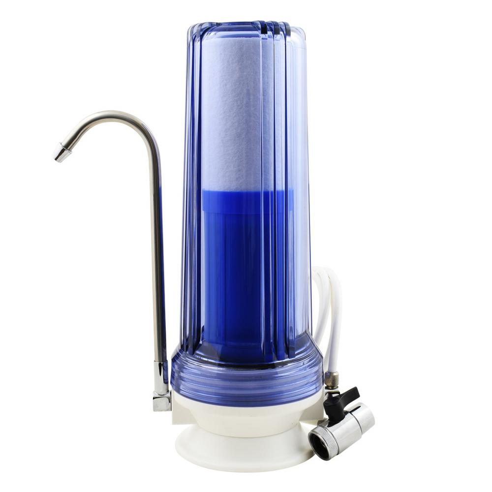 ANCHOR WATER FILTERS 2-Stage Counter Top Filtration System in Clear-AF ...