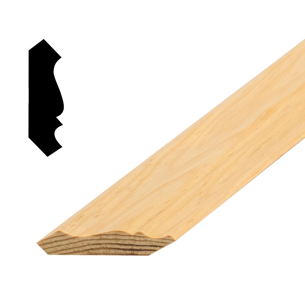 Builder's Choice LWM54 7/16 in. x 2-1/4 in. RL Solid Pine Crown ...