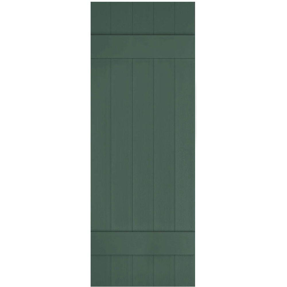 Ekena Millwork 17-1/2 in. x 51 in. Lifetime Vinyl Custom Five Board ...