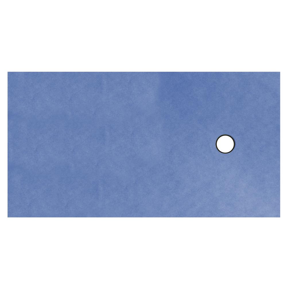 Dural Tilux 48 in. x 72 in. x 2.25 in. Center Drain Pre-Sloped ...