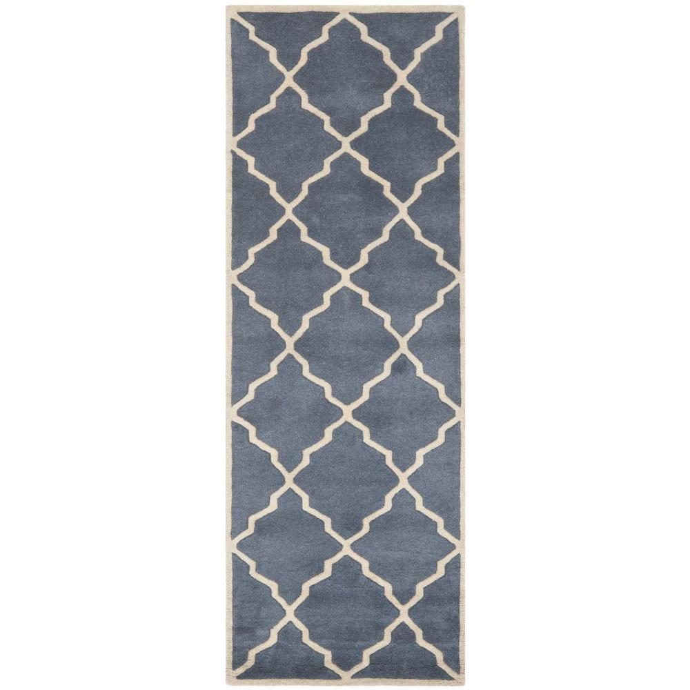 Safavieh Chatham Grey 2 ft. 3 in. x 9 ft. Rug Runner-CHT940K-29 - The ...