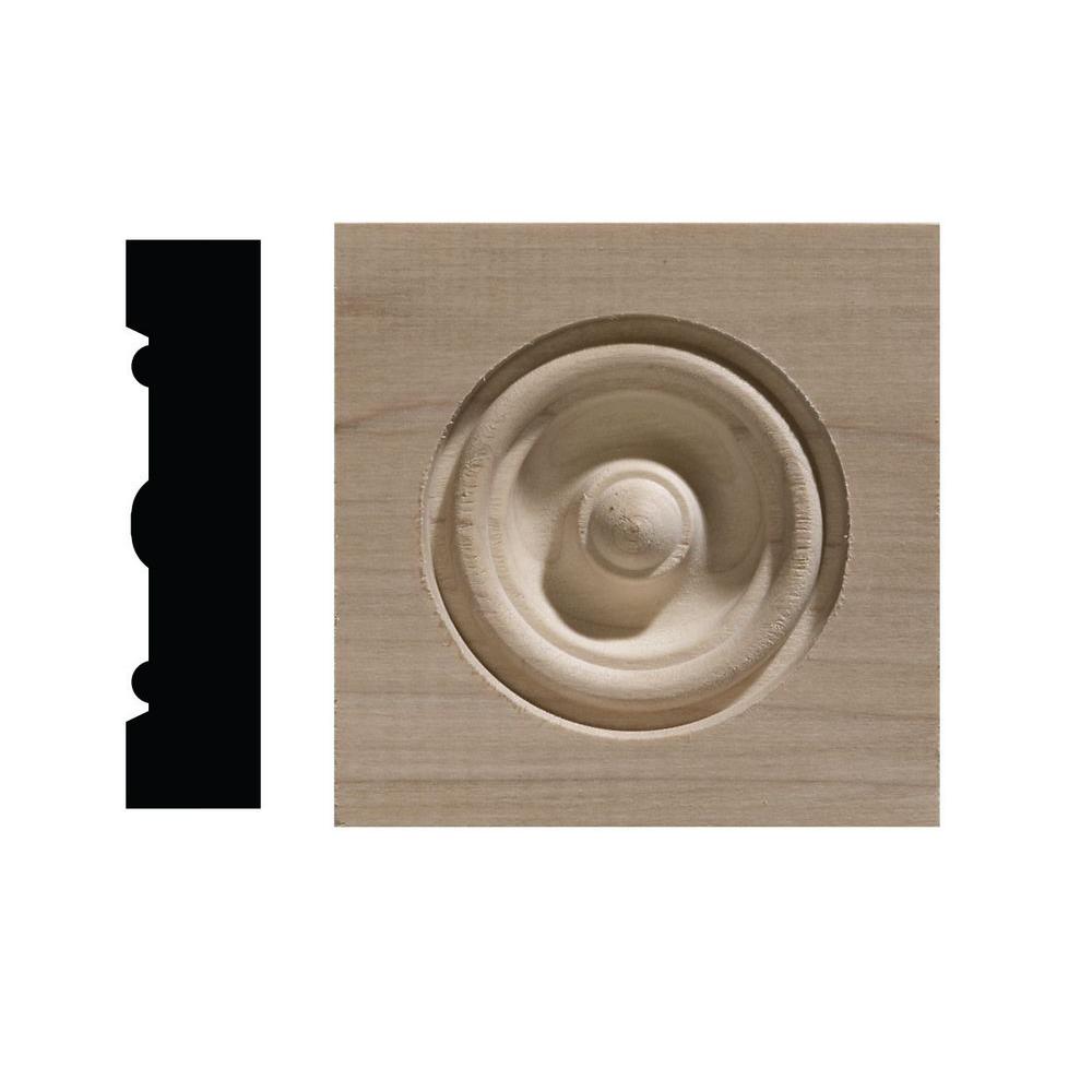 Ornamental Mouldings 734C 13/16 in. x 3-1/2 in. x 3-1/2 in. Pine Corner ...