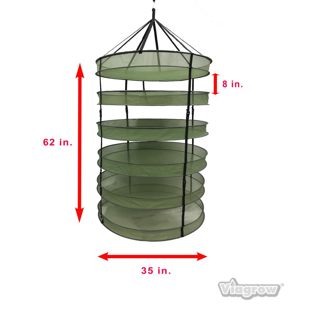 Viagrow Dry Net Hanging Herb Drying Rack-VDRY200 - The Home Depot