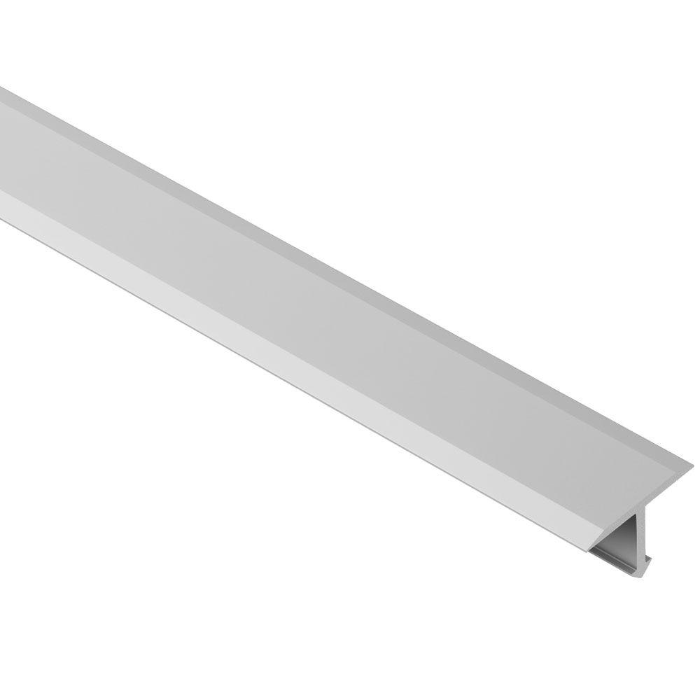 Schluter Reno-V Satin Anodized Aluminum 3/8 in. x 8 ft. 2-1/2 in. Metal ...