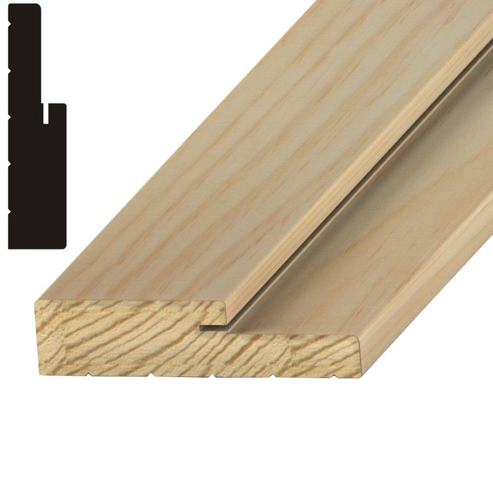 Kelleher 1-1/4 in. x 5-1/4 in. x 7 ft. Fingerjoint Pine Exterior Kerfed ...