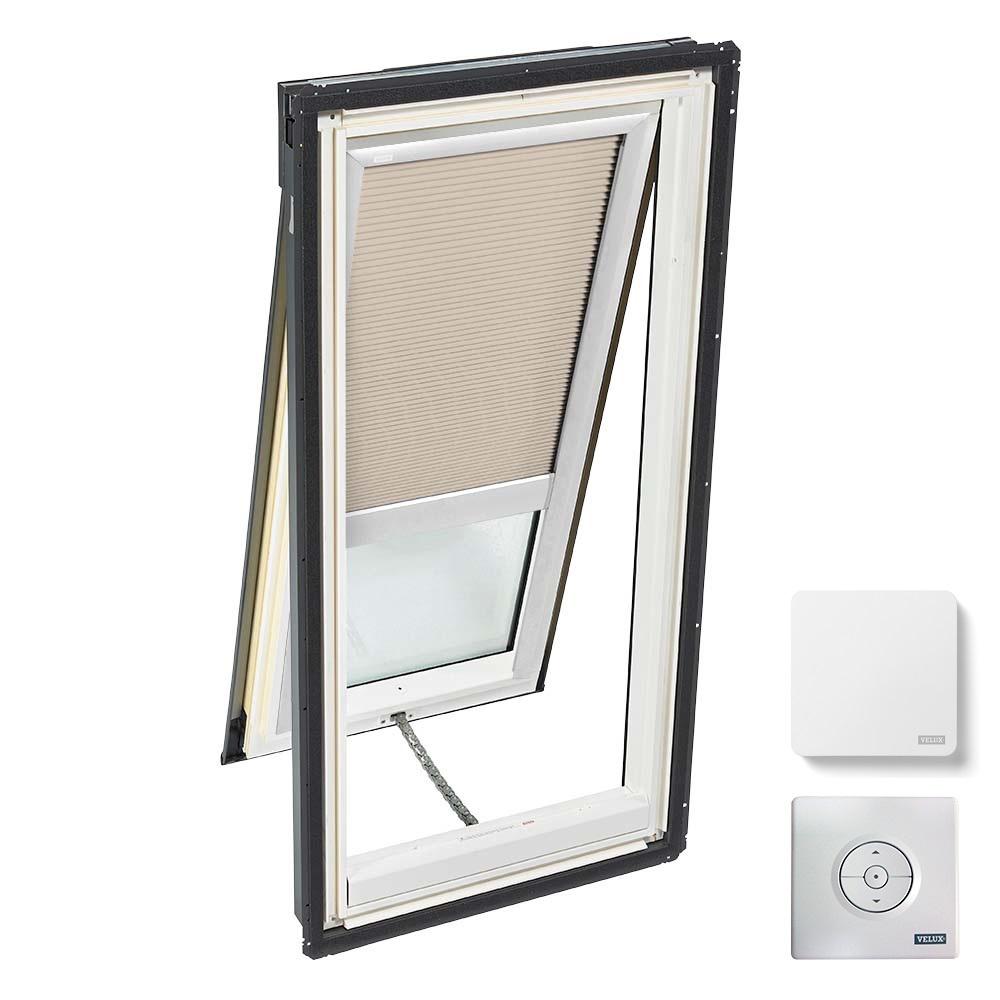 VELUX 21 in. x 37-7/8 in. Venting Deck Mount Skylight with Laminated ...