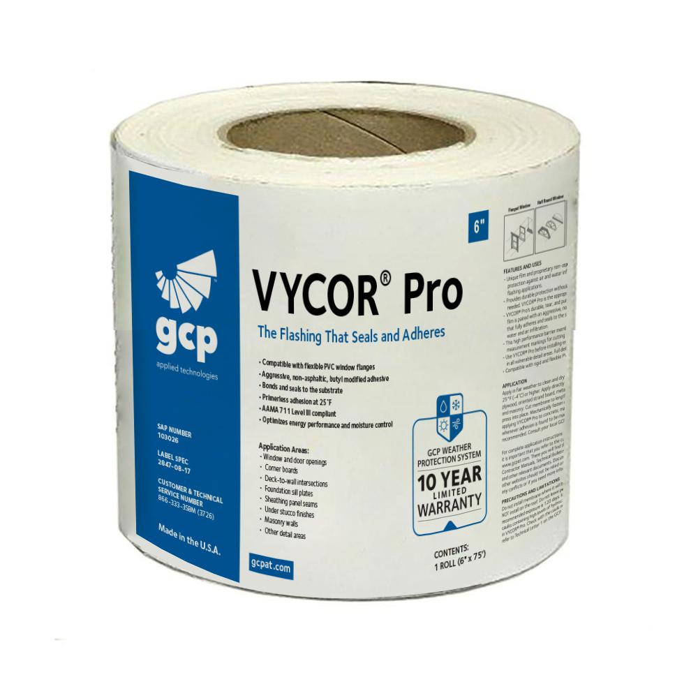 GCP Applied Technologies Vycor Pro 6 in. x 75 ft. Roll Fully-Adhered ...