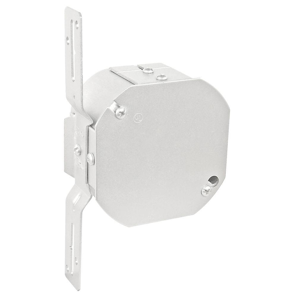 Garvin 4 in. 2-1/8 in. Deep Octagon Open Splice Box Kit with Flat ...