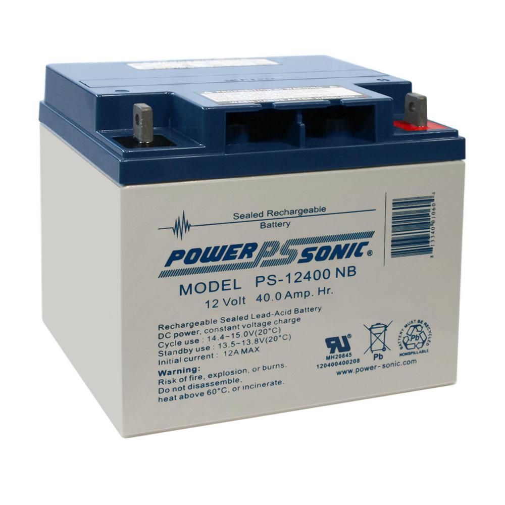 Power Sonic 12-Volt 40 Ah Nut and Bolt Terminal Sealed Lead Acid (SLA ...