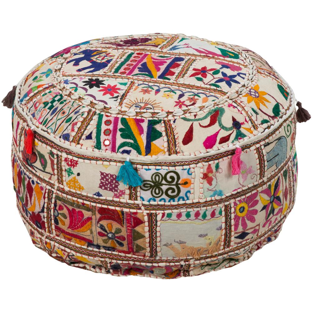 Artistic Weavers Siena Multi-Color Accent Pouf Ottoman-S00151051097 ...