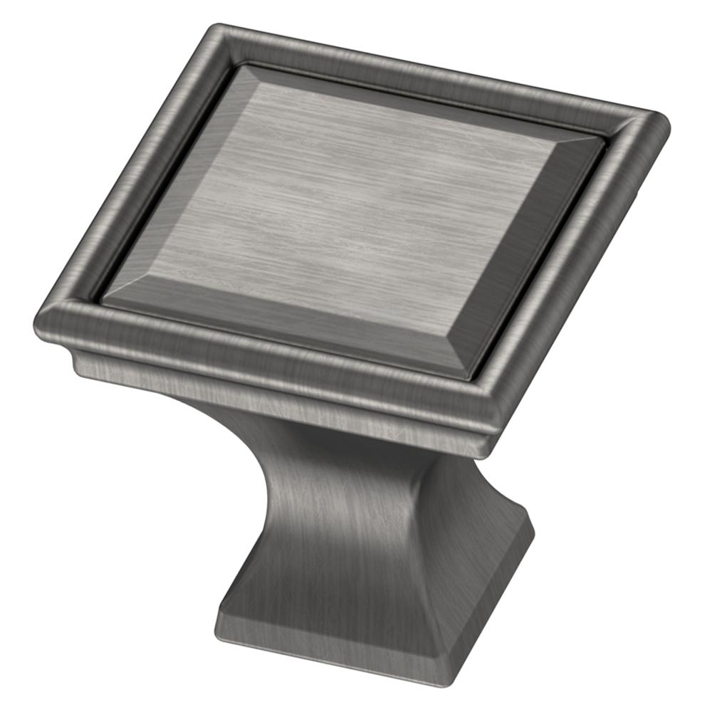 Liberty Vista 1-1/4 in. (32mm) Heirloom Silver Square Cabinet Knob ...