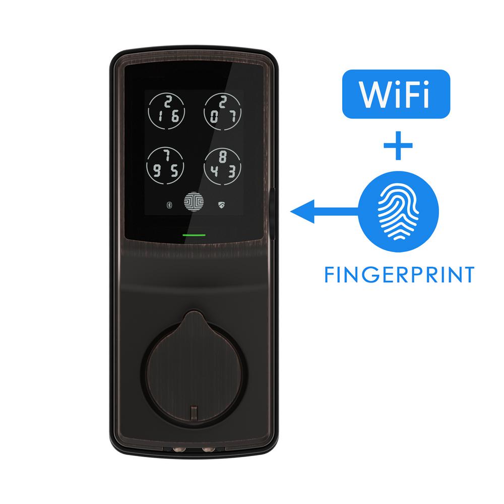 Lockly Secure PRO Venetian Bronze Smart Lock Deadbolt with 3D ...