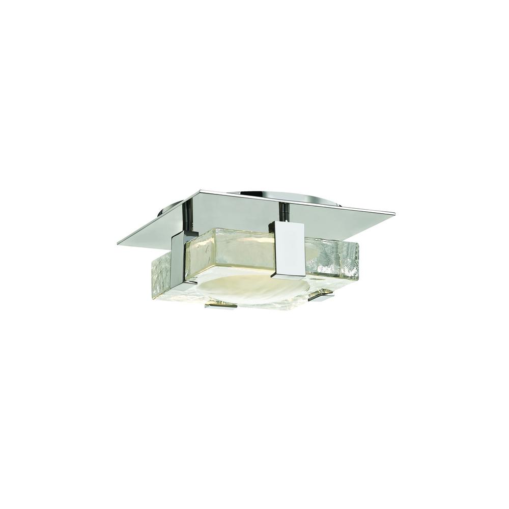 Fifth and Main Lighting Bergen 11 in. 1-Light Polished Nickel LED Wall ...