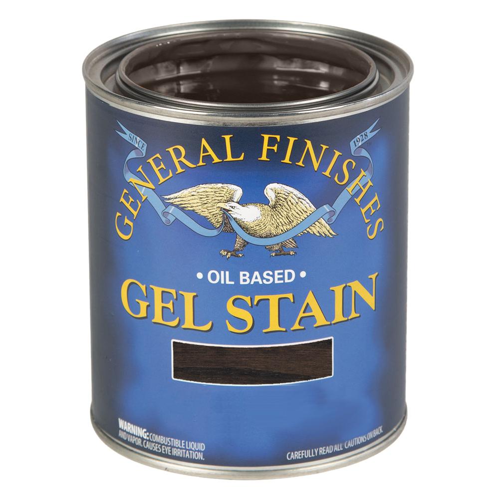 General Finishes 1 gal. Carbon Gray Oil-Based Interior Wood Gel Stain ...