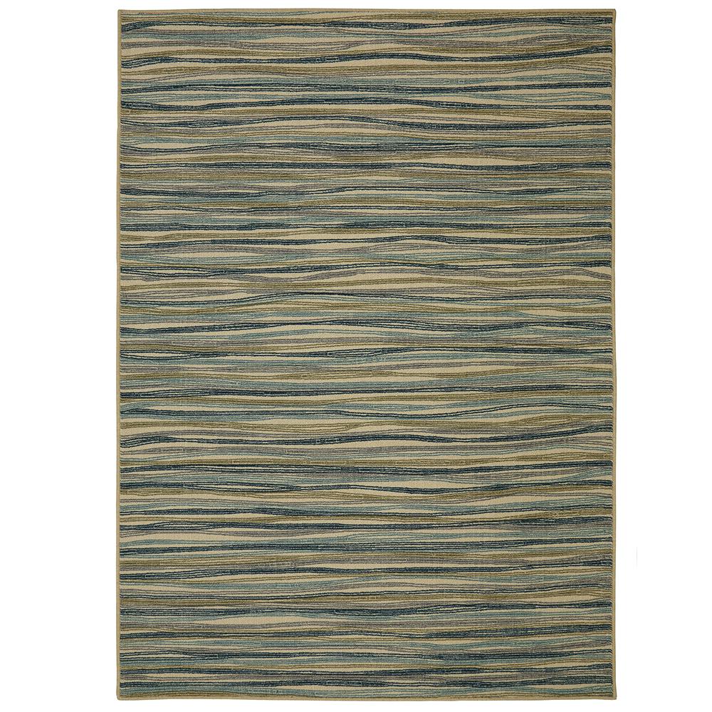Mohawk Home Melody Stripe Cool 7 ft. 6in. x 10 ft. Area Rug-003270 ...