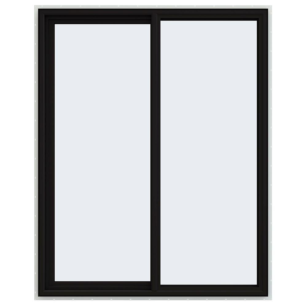 JELD WEN 48 In X 60 In V 4500 Series Black FiniShield Vinyl Left JELD WEN 48 In X 60 In V 4500 Series Black FiniShield Vinyl Left