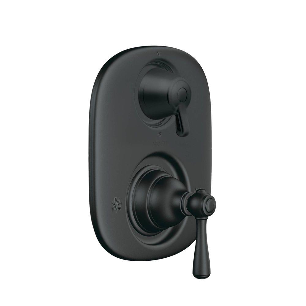 MOEN Kingsley 2-Handle Moentrol Valve Trim Kit in Wrought Iron (Valve Sold Separately)-T4111WR ...